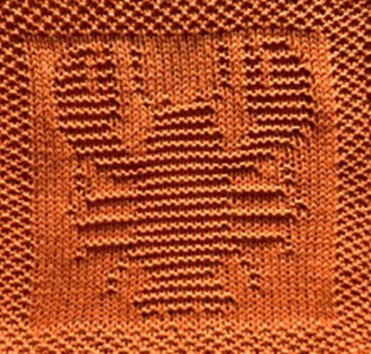 Free Lobster Dishcloth or Afghan Square Knitting Pattern - Daisy and Storm